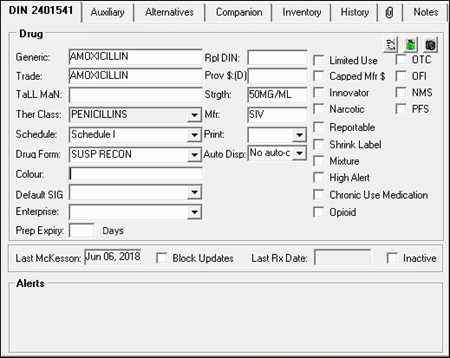 Entering Basic Drug Information