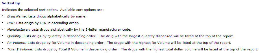 Drug Movement Report