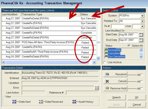 Checking the Accounting Transaction Management